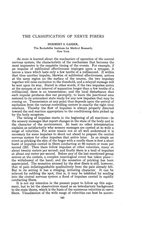 Solution Classification Of Nerve Fiber Studypool