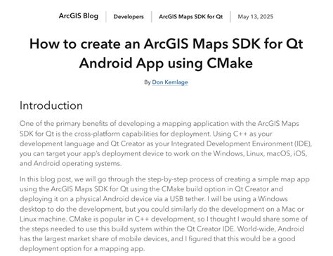 How To Create An Arcgis Maps Sdk For Qt Android Ap Esri Community