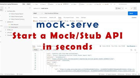 start a mock api for api testing in seconds using mock serve finance