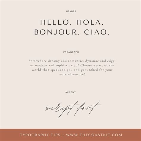 Typography Tips And Our Favourite Font Pairings For Squarespace And Canva The Coast Kit
