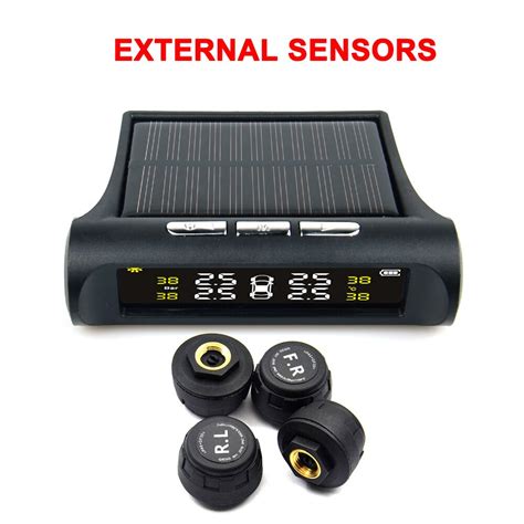 Solar Power Tpms Car Tire Pressure Alarm Monitor S Vicedeal