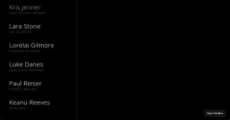 Scroll Animation Codesandbox