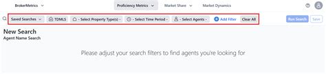 Search For A Specific Agent By Name Proficiency Metrics
