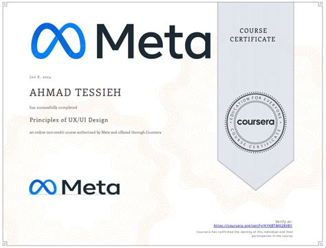 finished front end web development course by meta ahmad tessieh