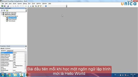 Học Excel Làm Quen Với Vba Youtube