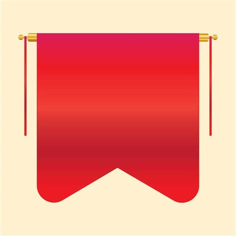 Premium Vector Scroll Paper Ribbon Red Gold Color Design Text Vector