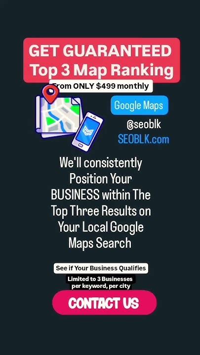 How To Get in Top 3 On Google Maps - Get Top 3 Map Ranking #localseo #googleranking #googlemaps ...