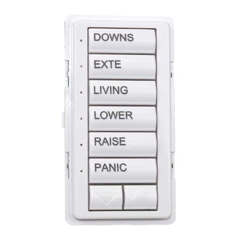 Lutron Skd 6brl Wh E Homeworks Seetouch 6 Button Raiselower Wired