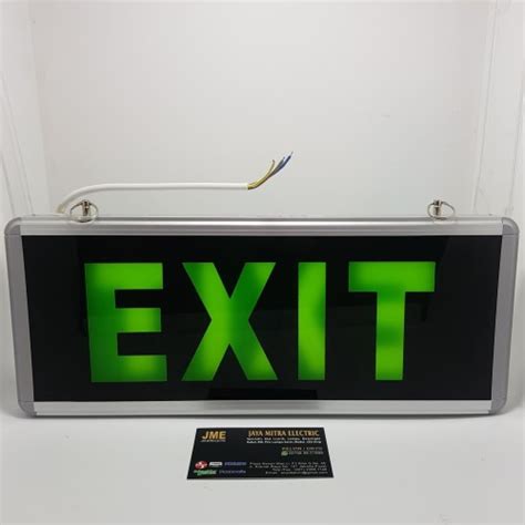 Jual Lampu EXIT LED Lampu Petunjuk Darurat Emergency EXIT Lamp 2 Sisi Jakarta Pusat Grand