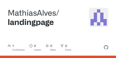 Github Mathiasalves Landingpage