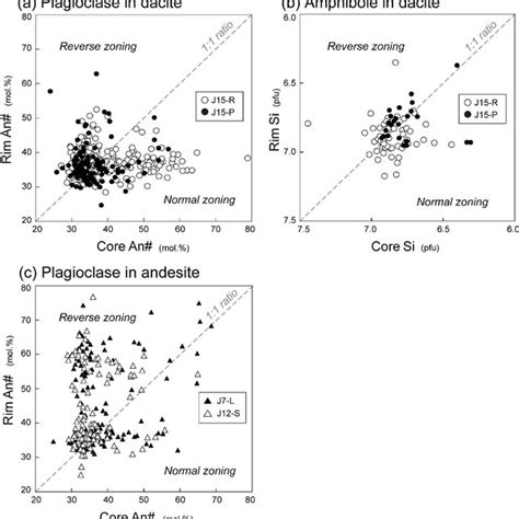 Classification Of Amphibole Cores In The Juvenile 1991 Samples Download Scientific Diagram