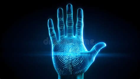 Digital Fingerprint Scanner Enhancing Security Biometric Identity
