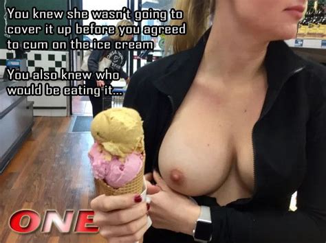 One Tit Out Ice Cream Flowerhag