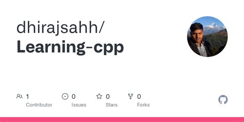 GitHub Dhirajsahh Learning Cpp