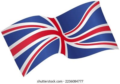 Waving Flag Uk Isolated On Png Stock Illustration Shutterstock