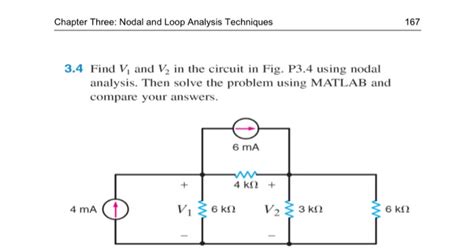 Solved Chapter Three Nodal And Loop Analysis Techniques 167