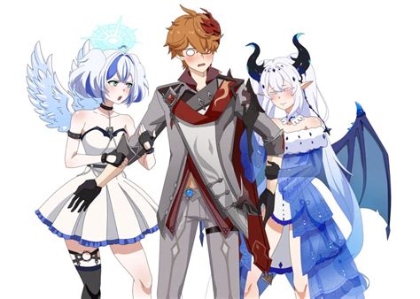 Ze4non Amano Serafi Nova Aokami Tartaglia Genshin Impact Genshin Impact Vandu Entertainment