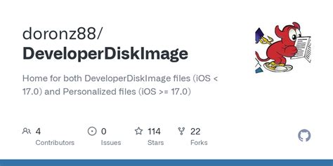 Github Doronz88developerdiskimage Home For Both Developerdiskimage Files Ios 170
