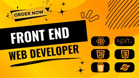 Be Your Front End Web Developer Using React Js And Next Js By