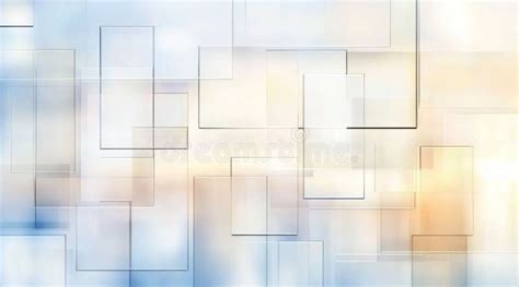 Soft Pastel Abstract Background With Overlapping Rectangles And A Blend Of Light Colors Stock