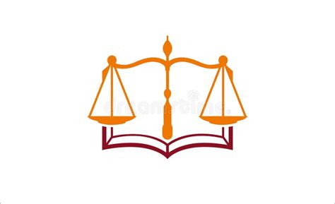 Law Book Logo Symbol Illustration Design Stock Vector Illustration Of