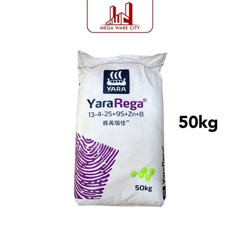 Yara Yararega 13 4 25 9s Zn B 50kg Water Soluble Granular Fertilizer