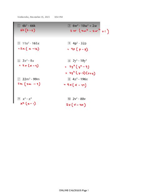 Factoring Derivatives Wednesday November 15 2023 854 Pm Online
