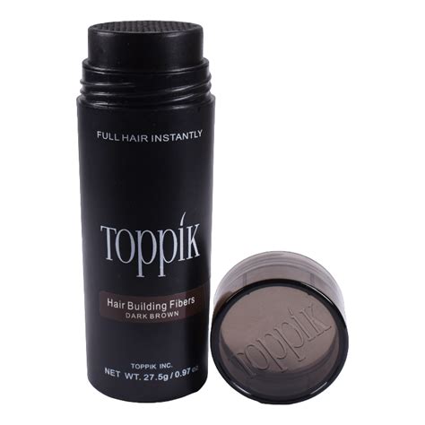 Toppík vlasová vlákna - tmavě hnědá | Plushair.cz