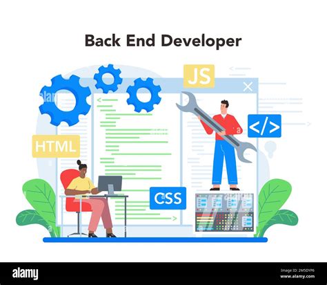 back end development concept software development process website