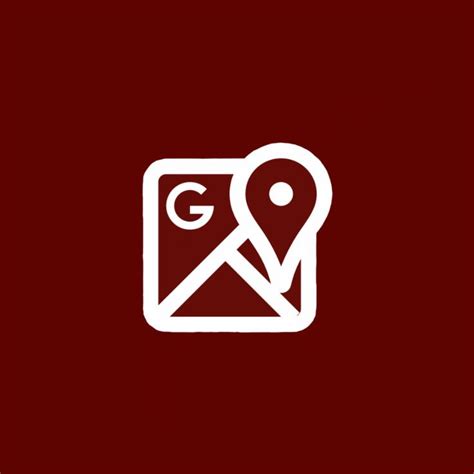 Dark Red Google Maps Icon Google Maps Icon Map Icons Iphone Photo App