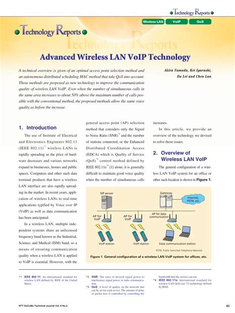 pdf advanced wireless lan voip technology nttドコモ€¦ · wireless lan