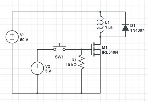 Powering A Coil Using An Irl540n Not Working General Electronics