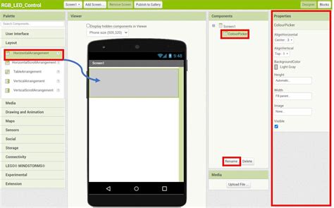 Arduino Rgb Led Control Using Android App With Mit App Inventor