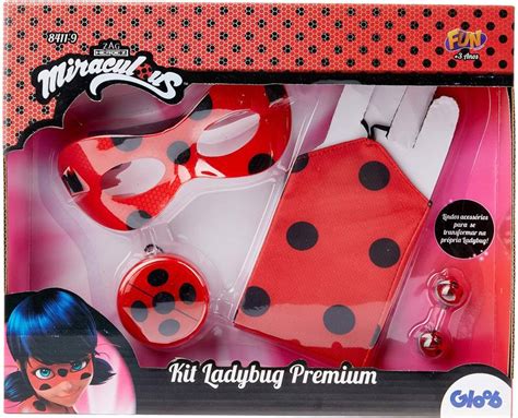 Ladybug Kit Premium Miraculous Máscara Facial Descartável