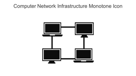 computer network infrastructure monotone icon in powerpoint pptx png