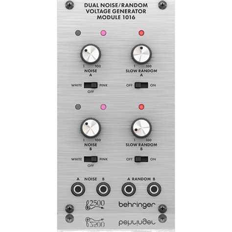 Синтезаторы для электронной музыки Behringer Dual Noise Random Voltage Generator Module 1016