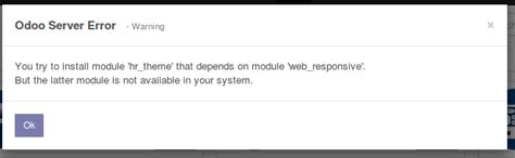 server error while installing openhrms core · issue 25 · cybroodoo