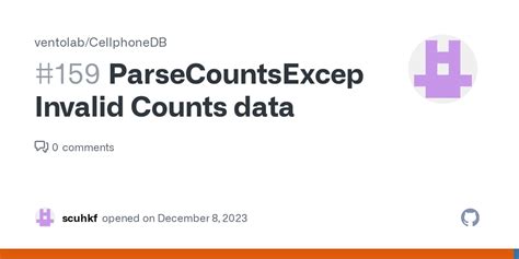 parsecountsexception invalid counts data · issue 159 · ventolab