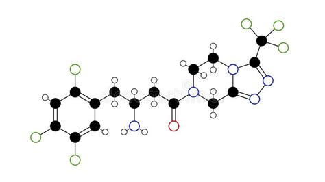 Sitagliptin Molecule Stock Illustrations 13 Sitagliptin Molecule