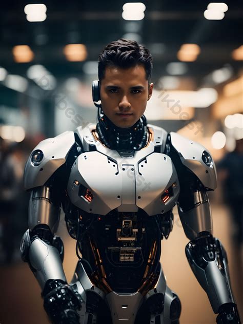 Man Using Technology Smart Robot Photo Free Download Pikbest