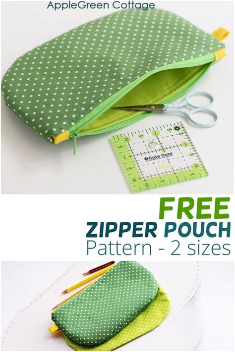 Make This Cute Pouch Free Pattern In 4 Sizes Free Bag Patterns To