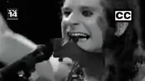 Ozzy Osbourne Biting The Head Of A Bat