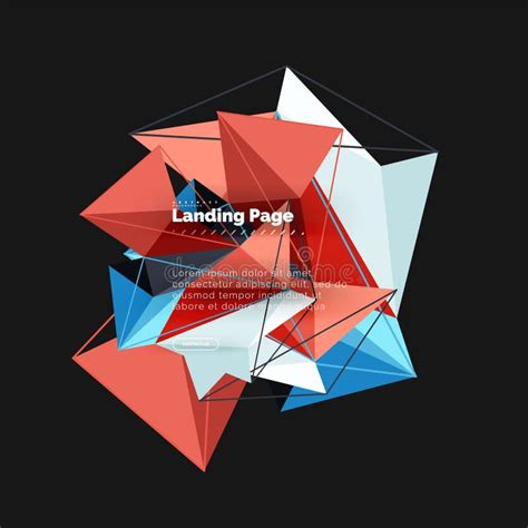 Vector 3d Triangle Abstract Background Polygonal Geometric Design