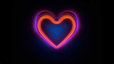 Ui Ux Icon Glowing Contour Line Heart 3d Rendered Element Backgrounds  Free Download Pikbest