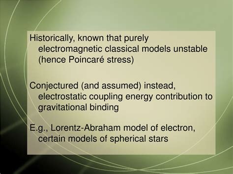 Ppt Non Localizability Of Electric Coupling And Gravitational Binding Of Charged Objects