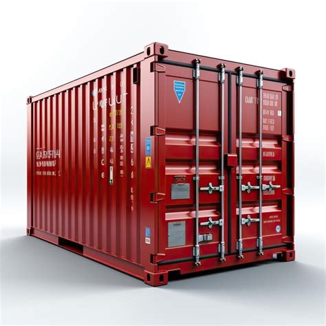 Premium Vector Realistic Vector Container Design On White Background