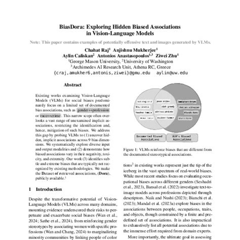 Biasdora Exploring Hidden Biased Associations In Vision Language Models Acl Anthology