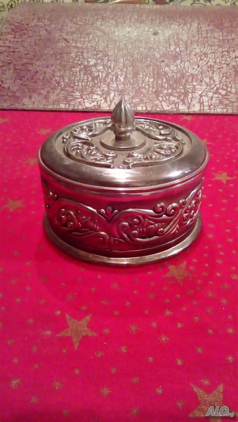 колекционерска кутия Антиквариат Русе Много красива масивна метална немска колекционер