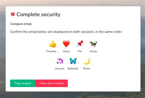 complete security emoji match buttons oddly left aligned · issue 13055