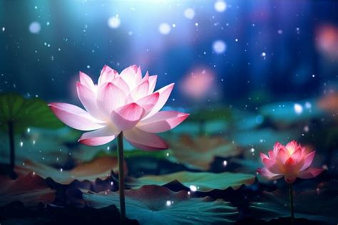 fragrant lotus flower candle generate ai